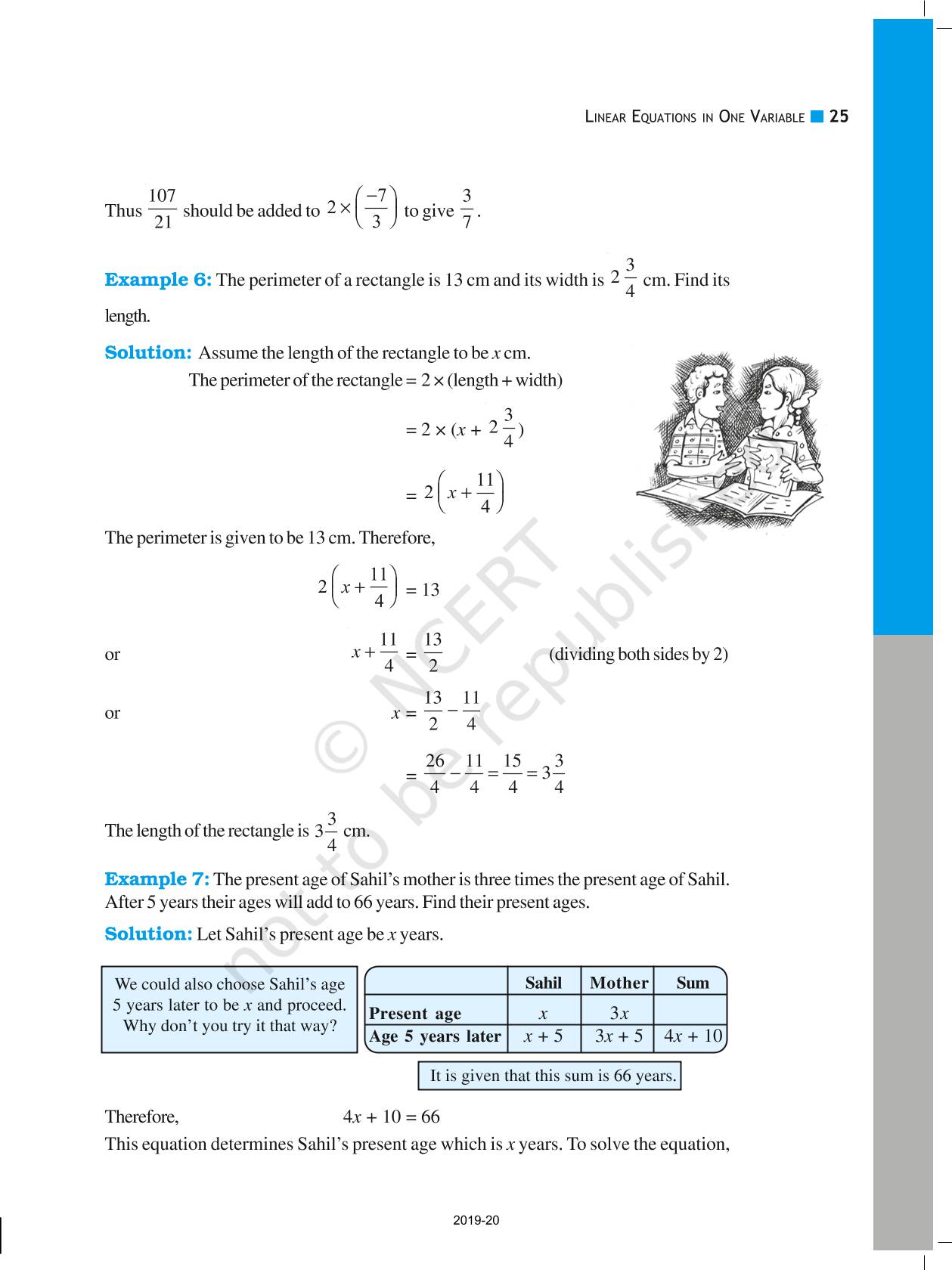 Linear Equations In One Variable Ncert Book Of Class 8 Mathematics 7847